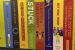 Book spine reading wall display gallery - Blocks Design Services