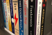 Book spine reading wall display gallery - Blocks Design Services