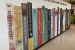 Book spine reading wall display gallery - Blocks Design Services