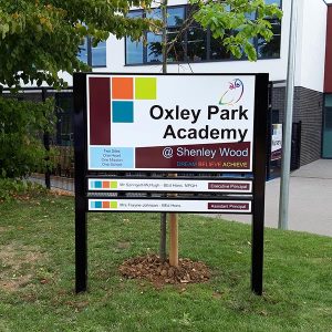 School signs for Primary, Secondary & Nursery Schools