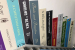 Book spine reading wall display gallery - Blocks Design Services